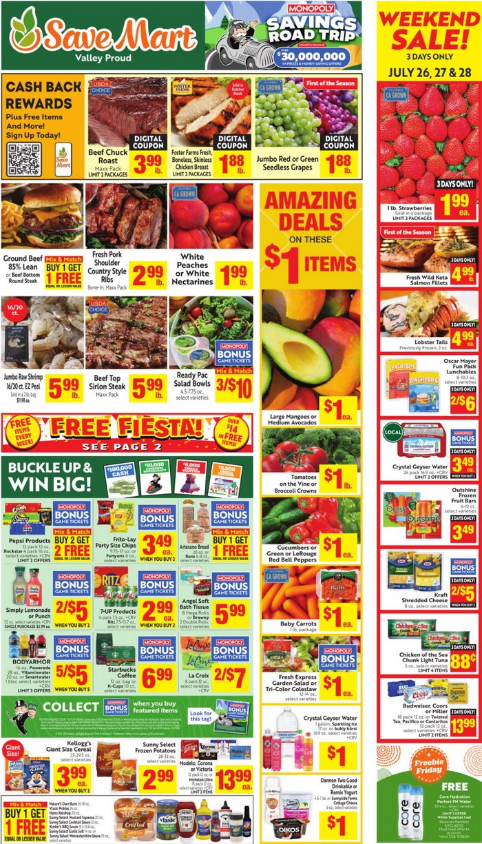 Save Mart Supermarkets Weekly Ad Jul 24 – Jul 30, 2024 (Back to School ...