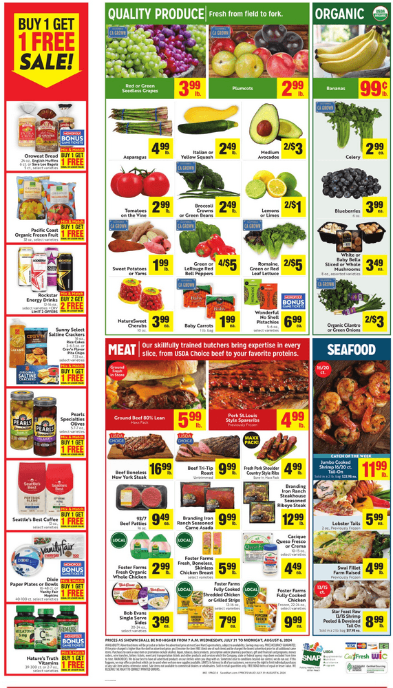 Save Mart Supermarket Weekly Ad Jul 31 – Aug 06, 2024