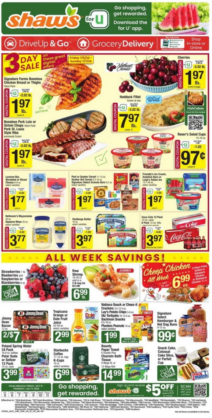 Shaw's Weekly Ad July 05 – July 11, 2024