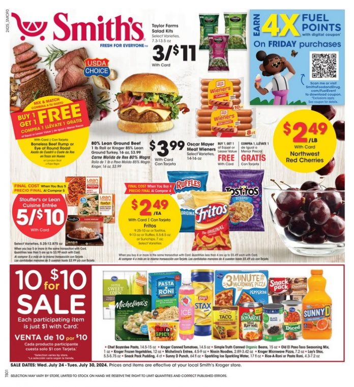 Smith's Food and Drug Weekly Ad Jul 24 – Jul 30, 2024 (Back to School ...