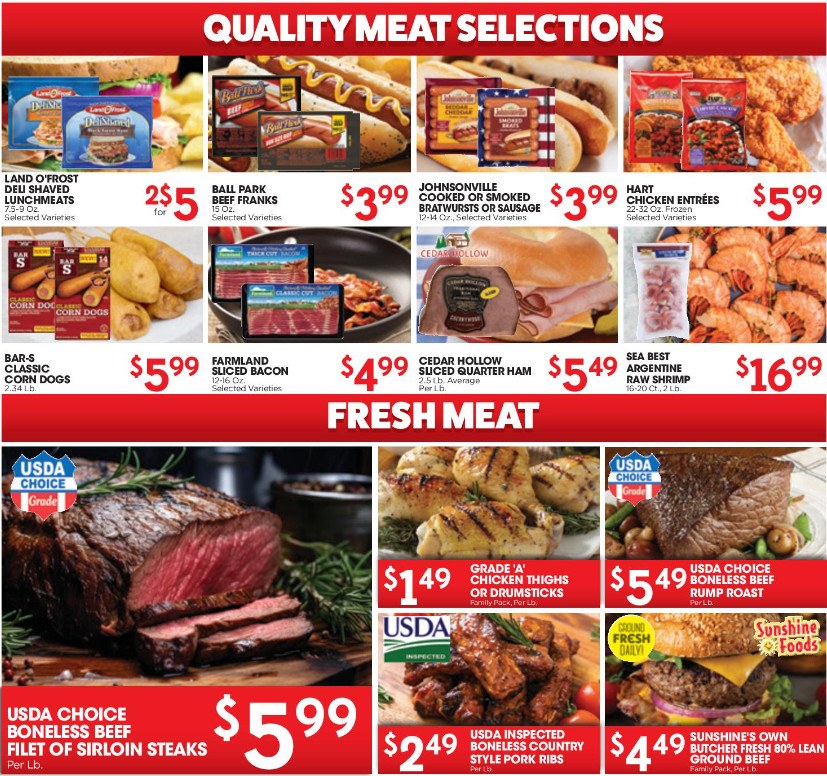 Sunshine Foods Weekly Ad Jul 24 – Jul 30, 2024