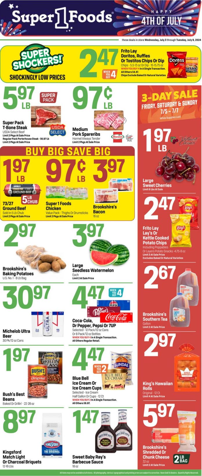 Super 1 Foods Weekly Ad Jul 03 – Jul 09, 2024 (4th of July Promotion ...
