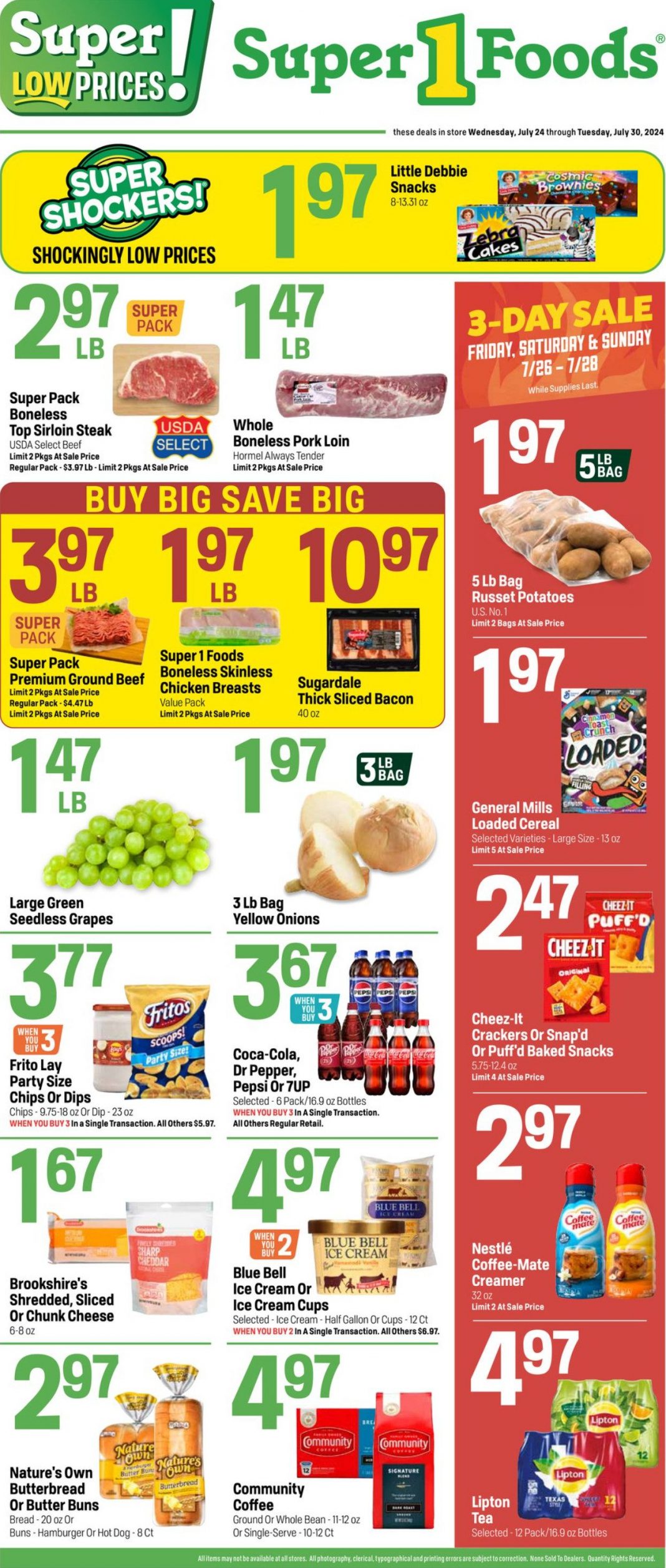 Super 1 Foods Weekly Ad Jul 24 – Jul 30, 2024