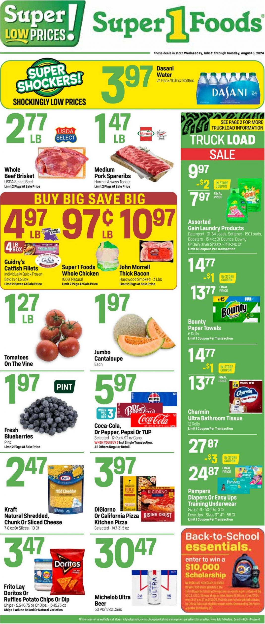 Super 1 Foods Weekly Ad Jul 31 – Aug 06, 2024 (Back to School Promotion ...