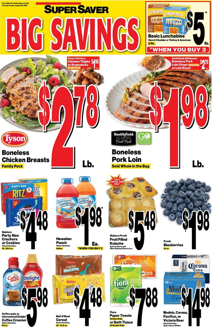 Super Saver Weekly Ad Jul 31 – Aug 06, 2024