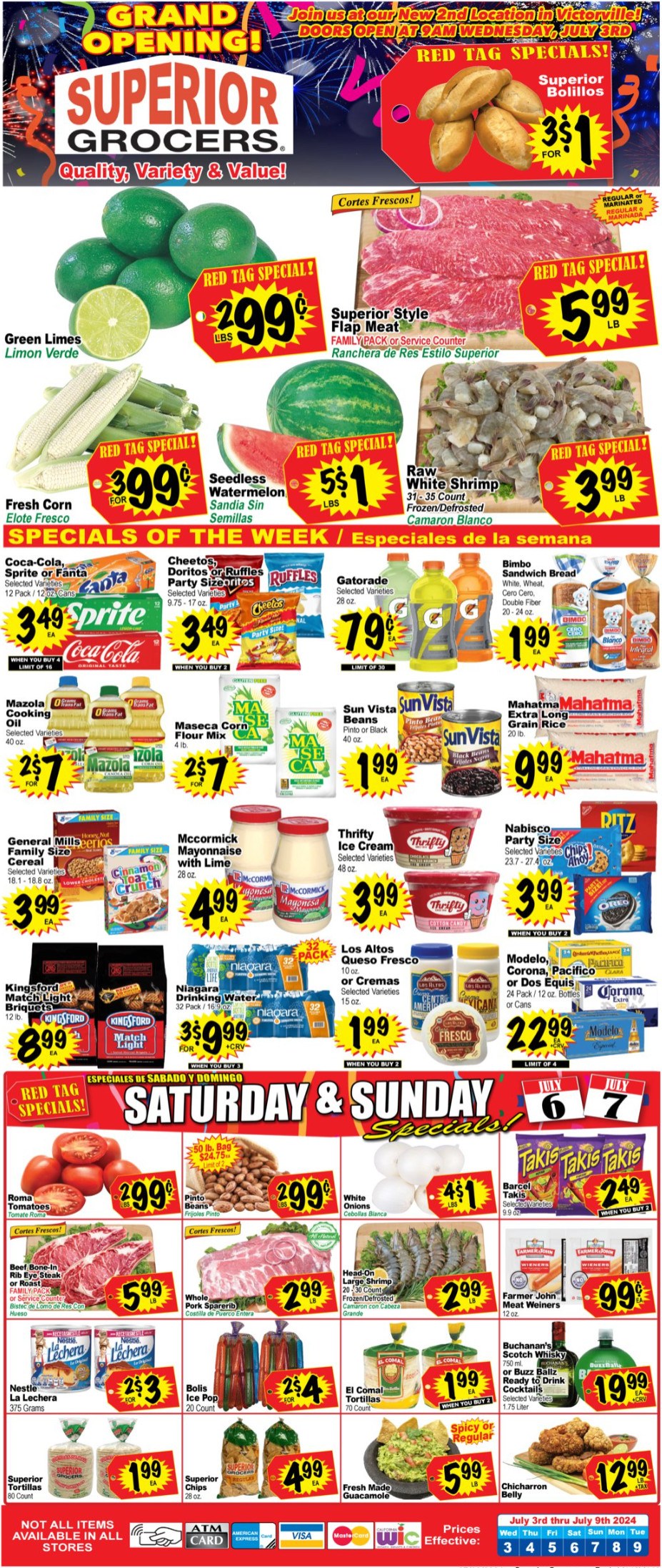 Superior Grocers Weekly Ad Jul 03 – Jul 09, 2024 (4th of July Promotion Included)