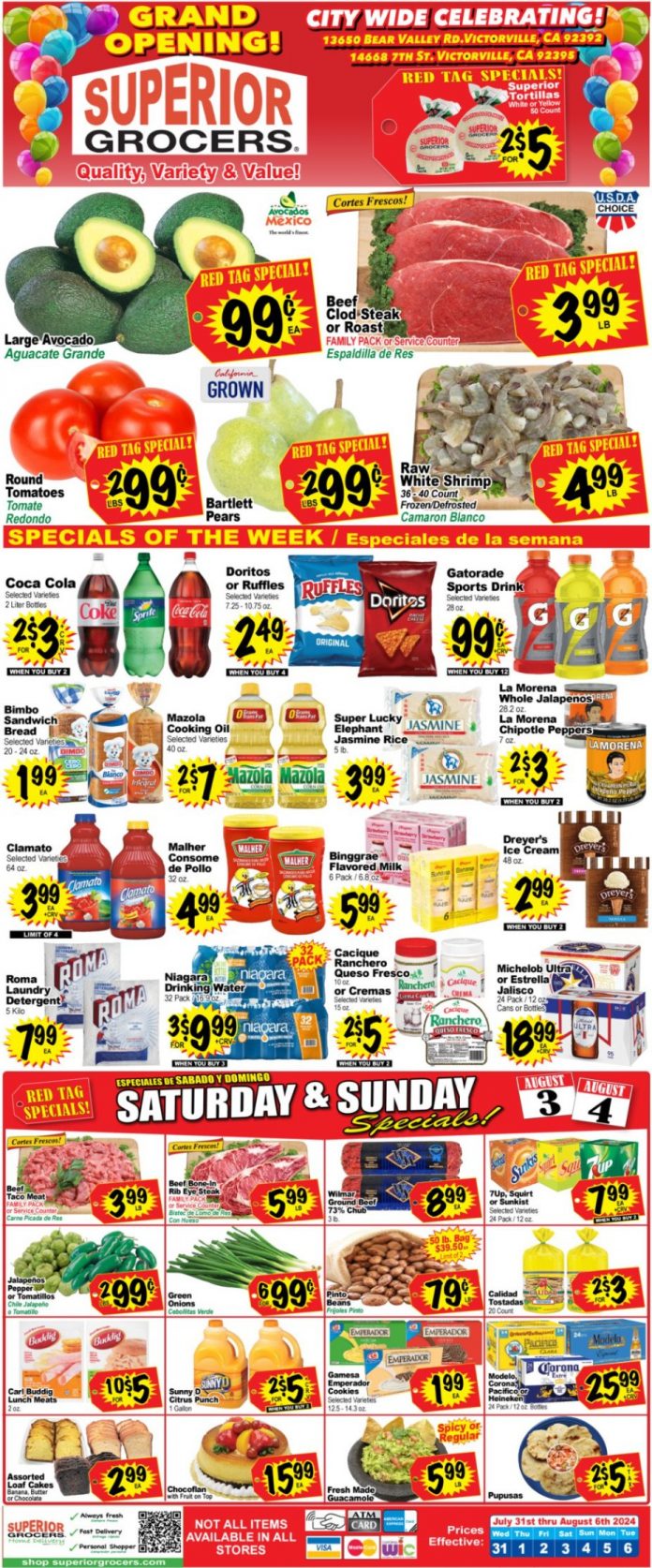 Superior Grocers Weekly Ad Jul 31 – Aug 06, 2024