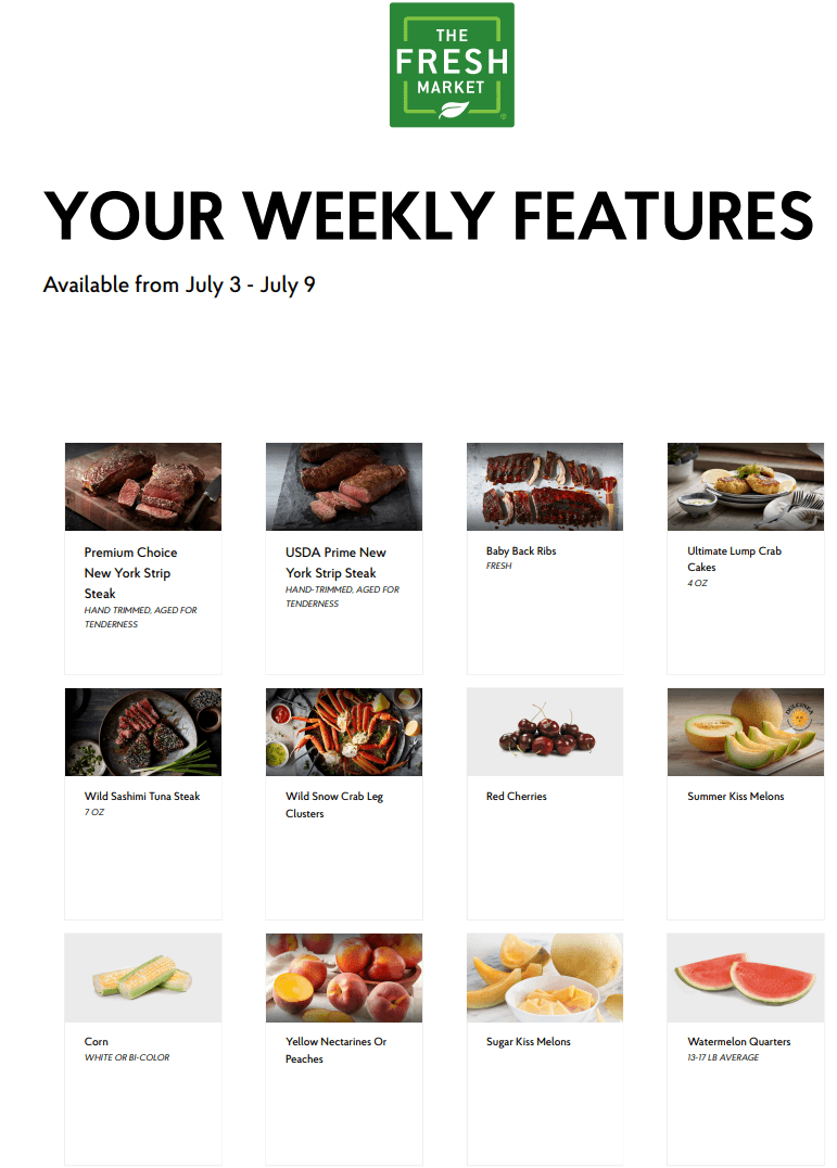 The Fresh Market Weekly Ad July 03 – July 09, 2024