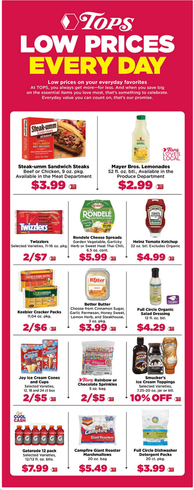 Tops Weekly Ad July 21 – July 27, 2024
