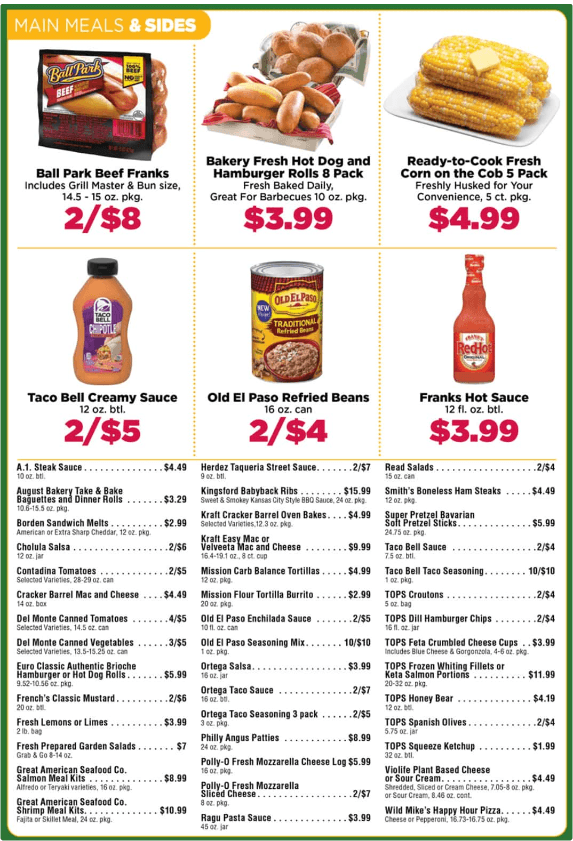 Tops Weekly Ad July 21 – July 27, 2024