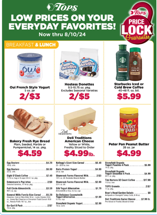 Tops Weekly Ad Aug 04 – Aug 10, 2024