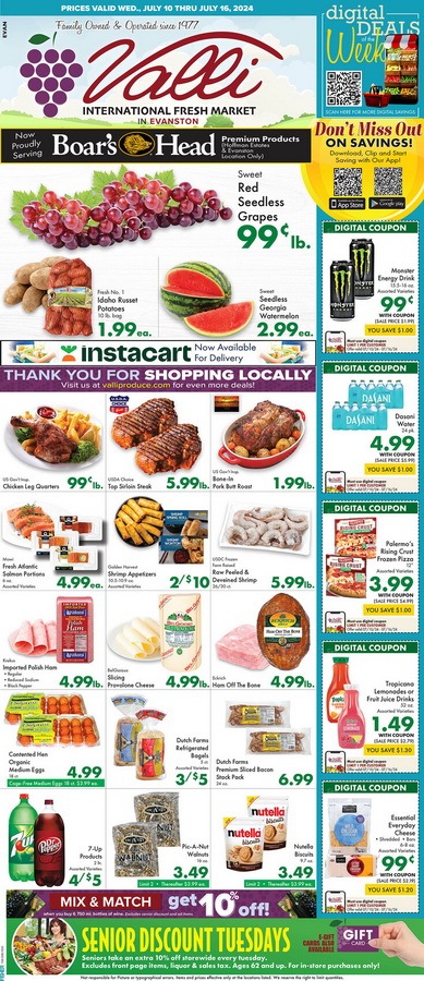 Valli Produce Weekly Ad July 10 – July 16, 2024