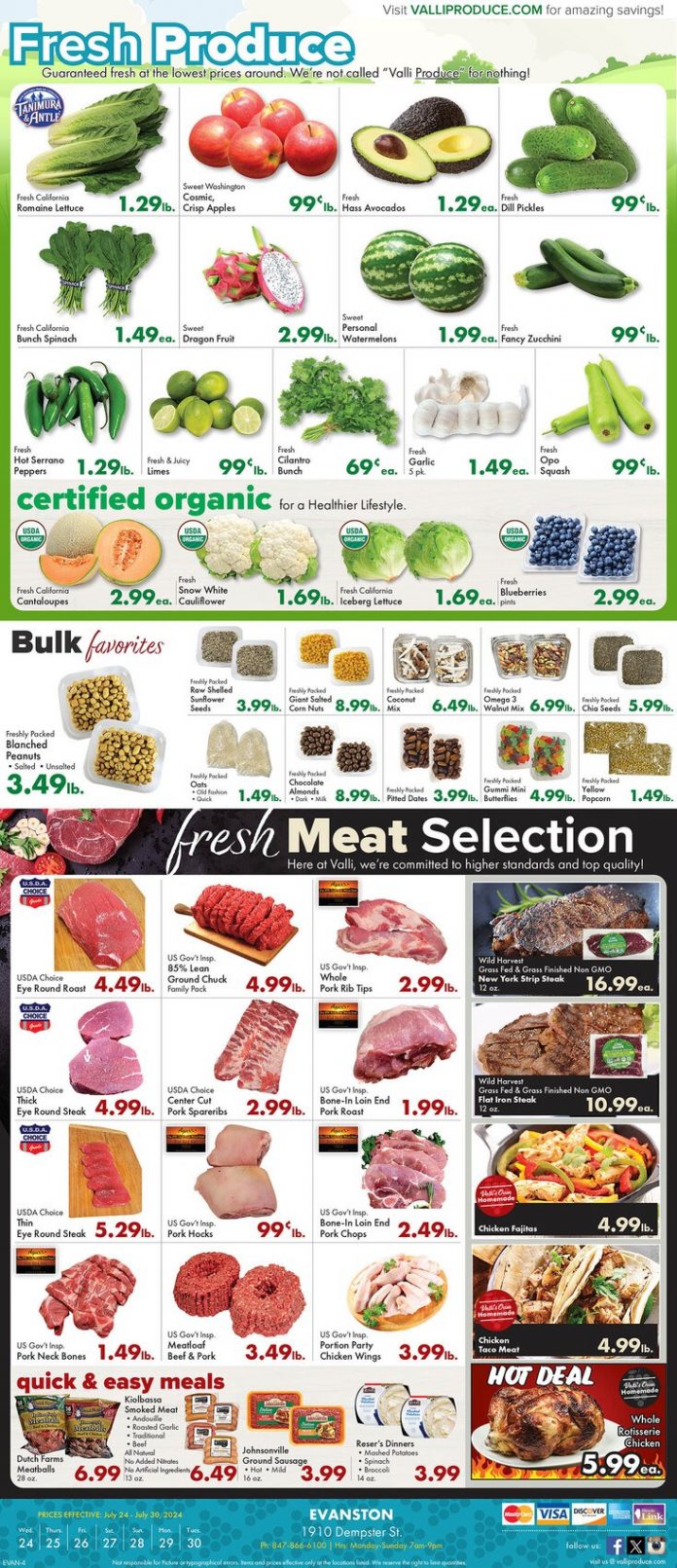 Valli Produce Weekly Ad Jul 24 – Jul 30, 2024