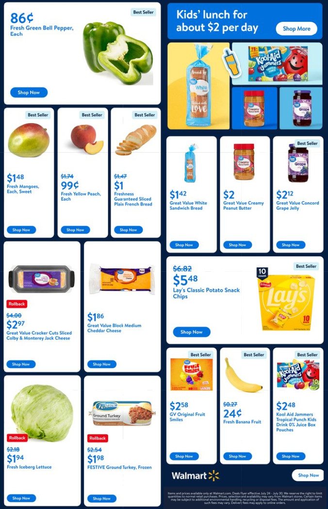 Walmart Weekly Ad Jul 24 – Jul 30, 2024 (Back to School Promotion Included)