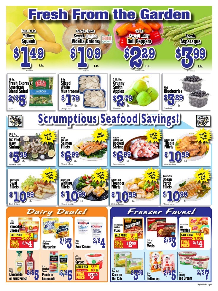 Wayfield Foods Weekly Ad Jul 08 – Jul 14, 2024