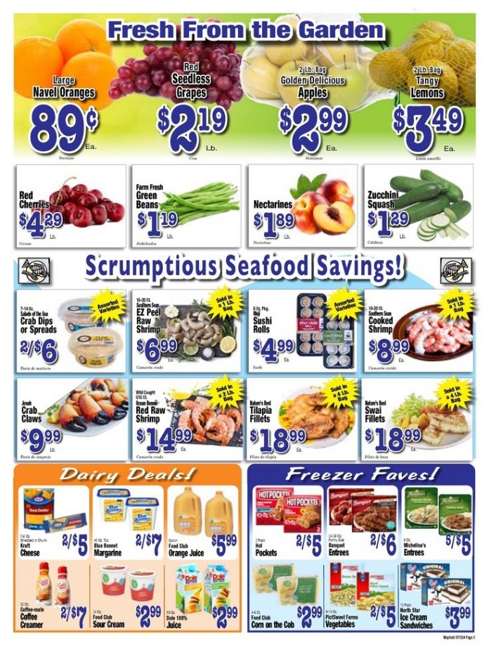 Wayfield Foods Weekly Ad Jul 15 – Jul 21, 2024