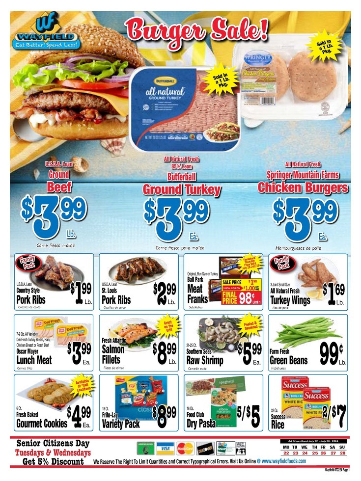 Wayfield Foods Weekly Ad Jul 22 – Jul 28, 2024