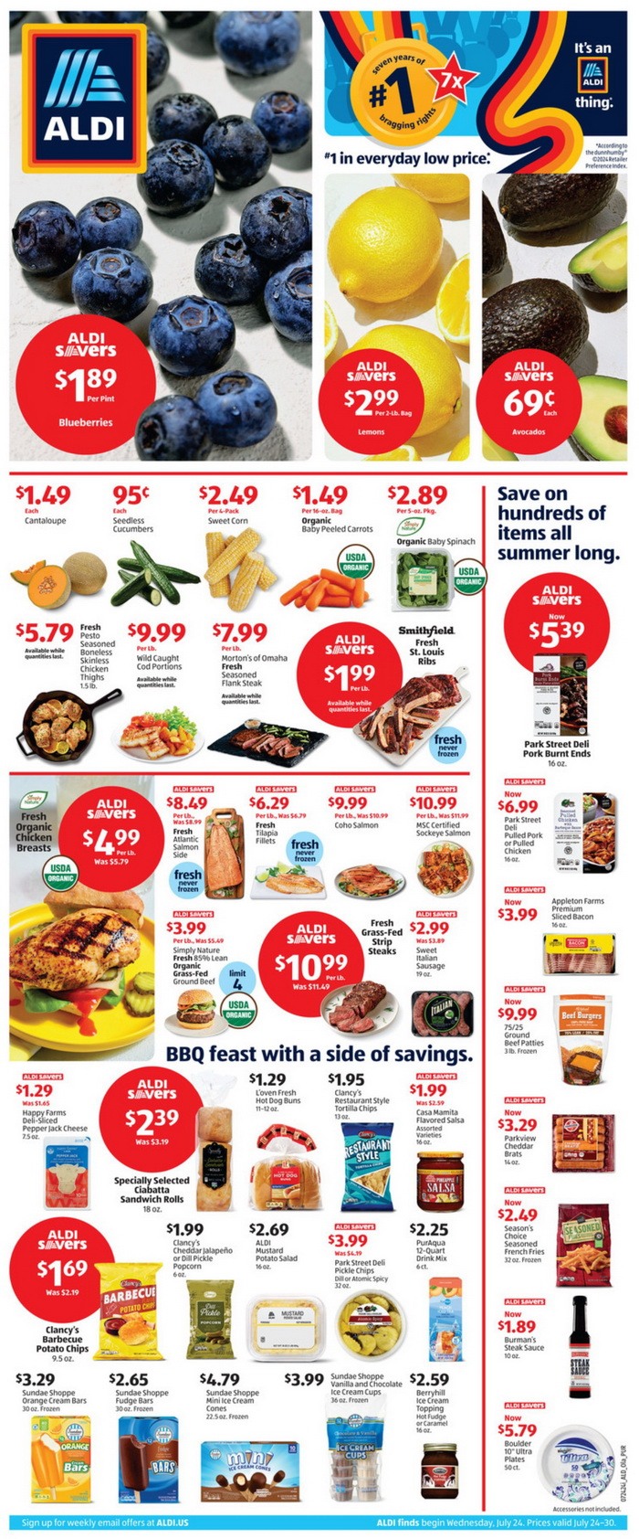 ALDI Weekly Ad July 24 – July 30, 2024 (Back to School Promotion Included)