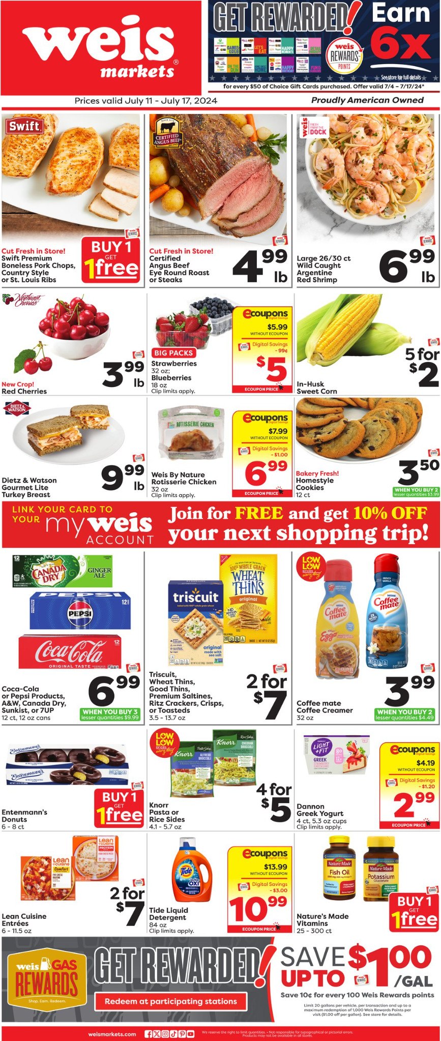 Weis Markets Weekly Ad Jul 11 – Jul 17, 2024