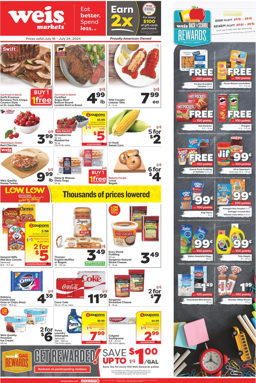 Weis Markets Weekly Ad Jul 18 – Jul 24, 2024