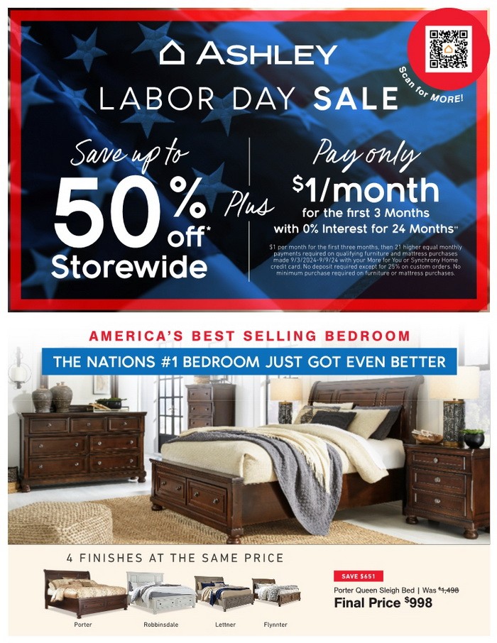 Ashley Furniture HomeStore Weekly Ad Aug 06 – Aug 12, 2024
