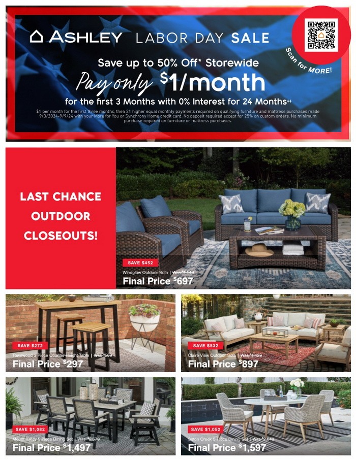 Ashley Furniture HomeStore Weekly Ad Aug 06 – Aug 12, 2024
