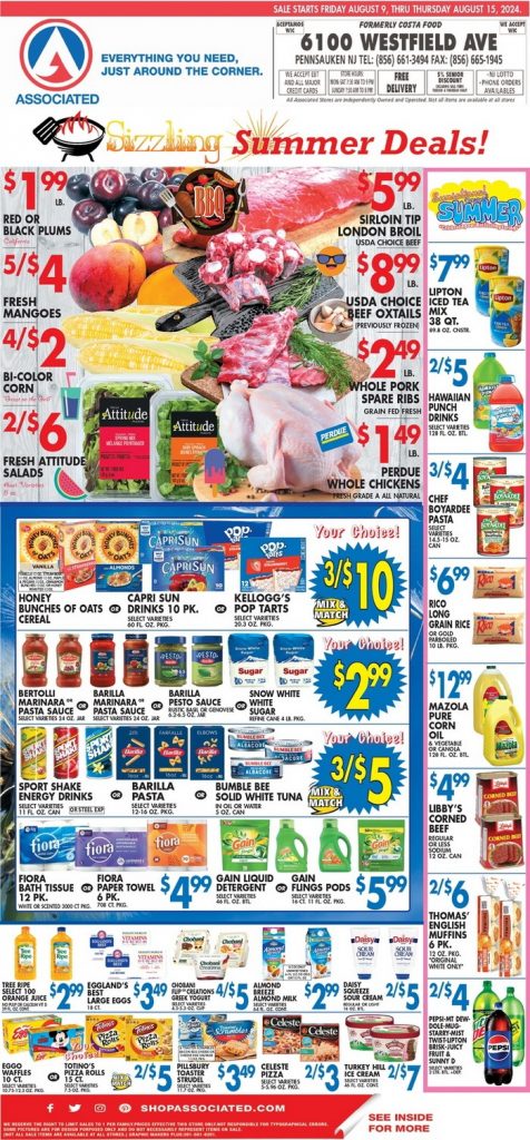 Associated Supermarkets Weekly Ad Aug 09 – Aug 15, 2024