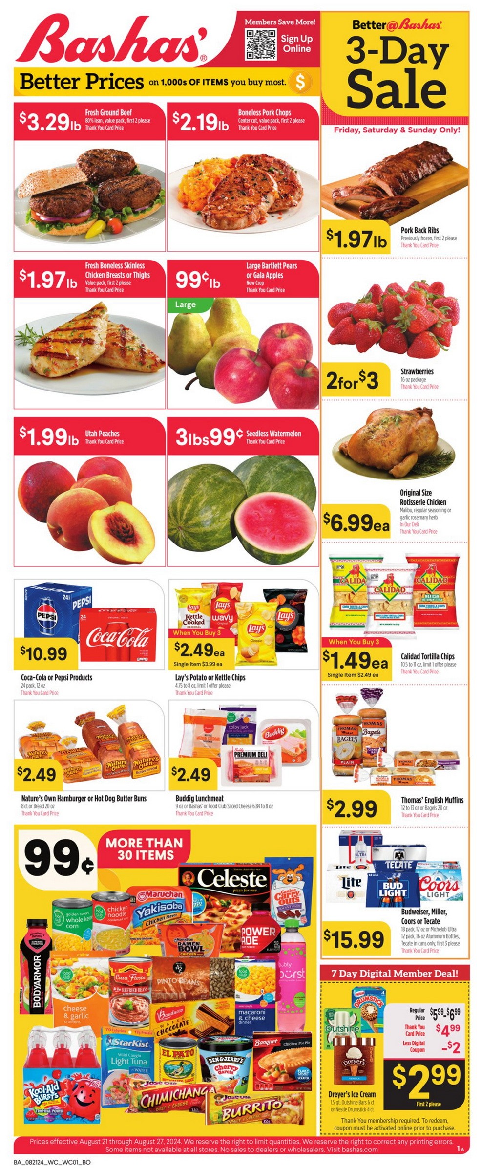 Bashas Weekly Ad Aug 21 – Aug 27, 2024