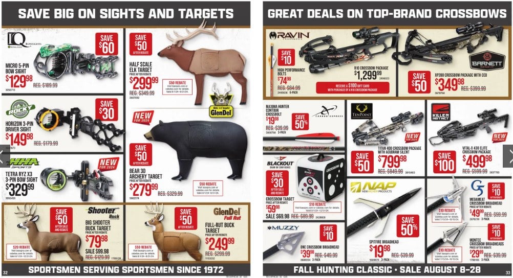 Bass Pro Shops Fall Hunting Classic Sale Aug 08 – Aug 28, 2024