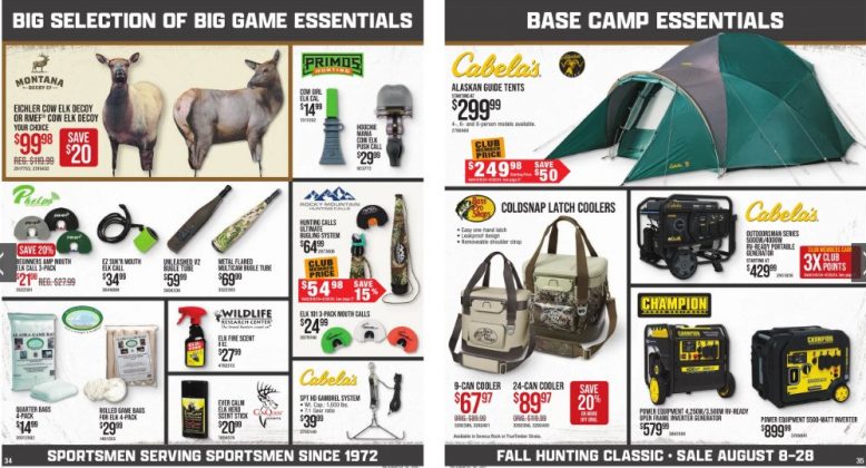 Bass Pro Shops Fall Hunting Classic Sale Aug 08 – Aug 28, 2024