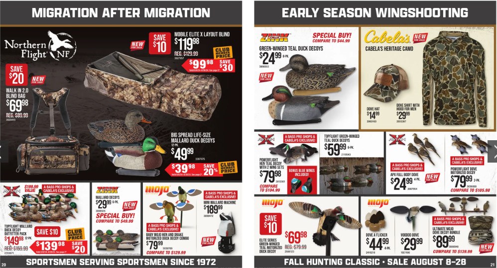 Bass Pro Shops Fall Hunting Classic Sale Aug 08 – Aug 28, 2024