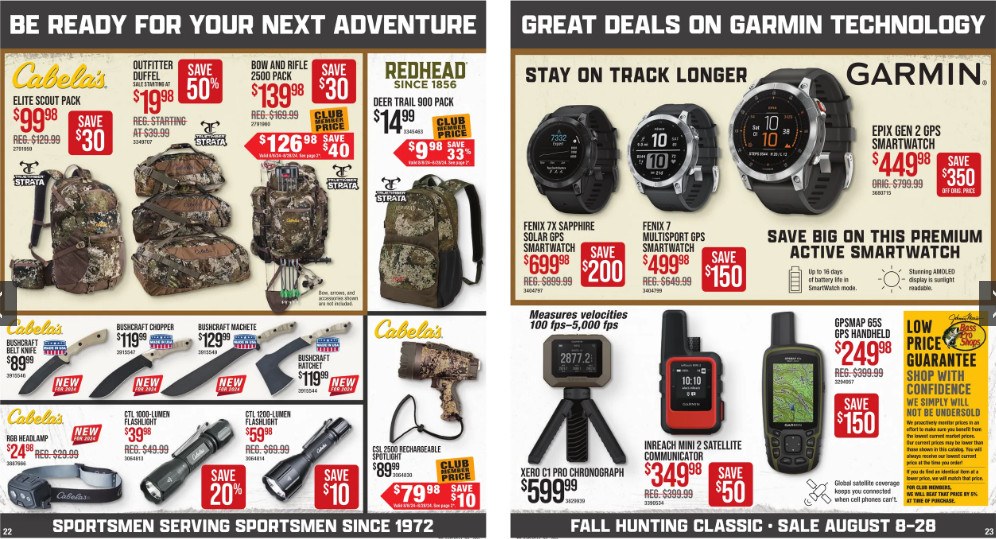 Bass Pro Shops Fall Hunting Classic Sale Aug 08 – Aug 28, 2024