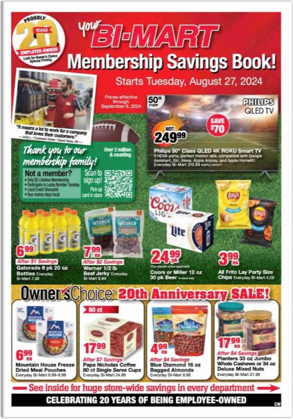 Bi-Mart Weekly Ad Aug 27 – Sep 09, 2024