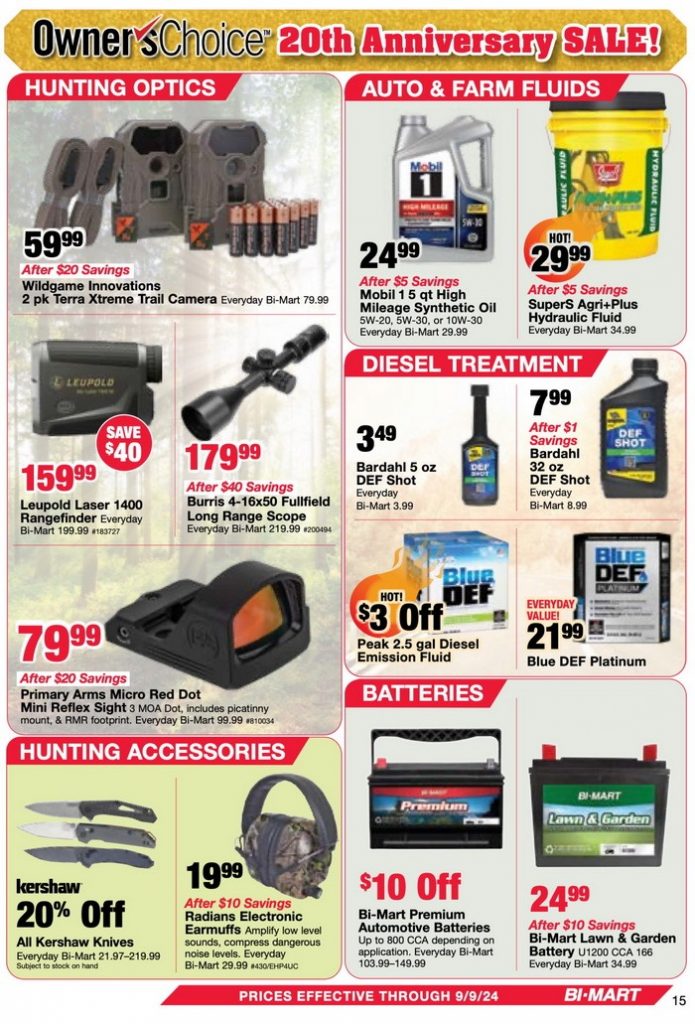 Bi-Mart Weekly Ad Aug 27 – Sep 09, 2024