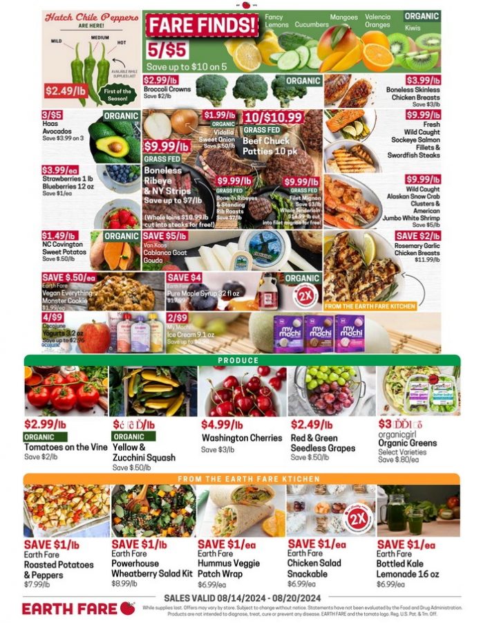 Earth Fare Weekly Ad Aug 14 – Aug 20, 2024