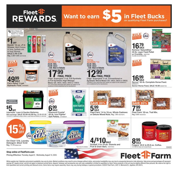 Fleet Farm Weekly Ad Aug 08 – Aug 14, 2024