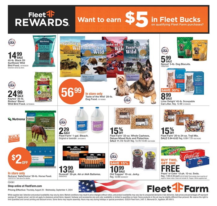 Fleet Farm Weekly Ad Aug 29 – Sep 04, 2024