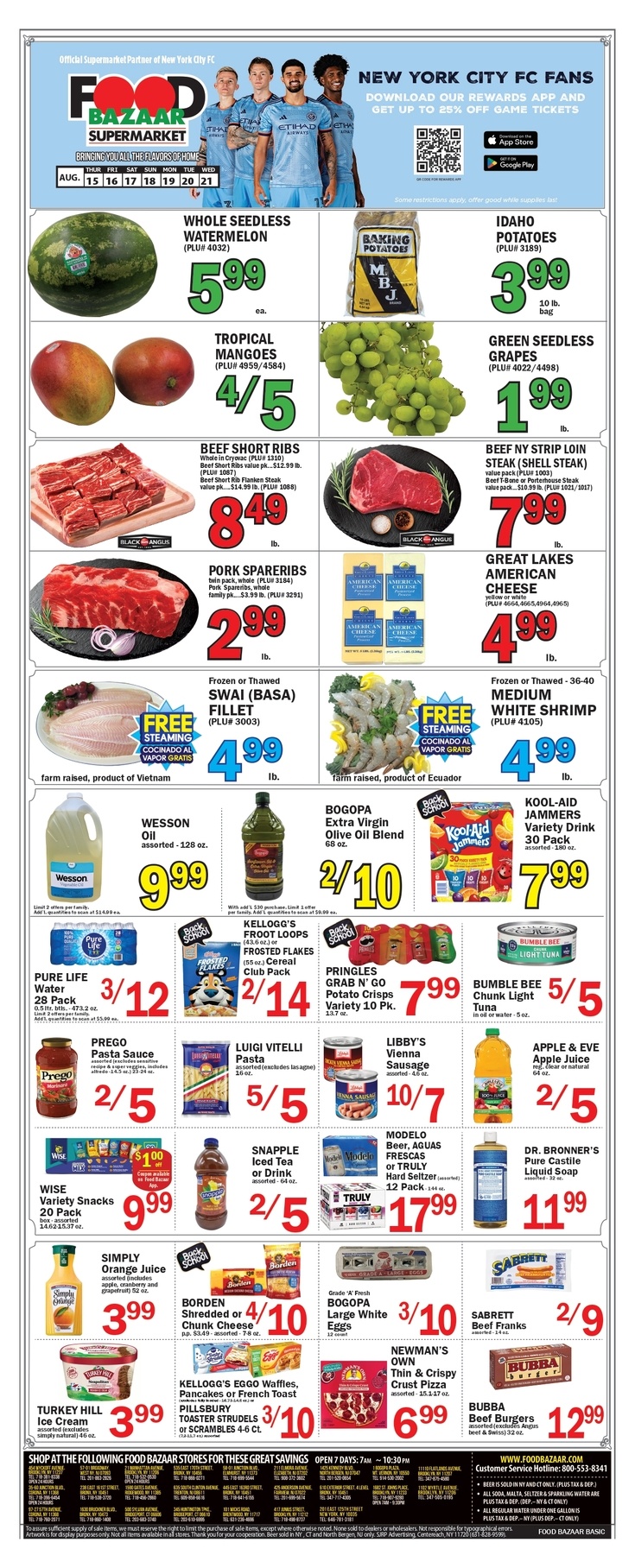Food Bazaar Weekly Ad Aug 15 – Aug 21, 2024