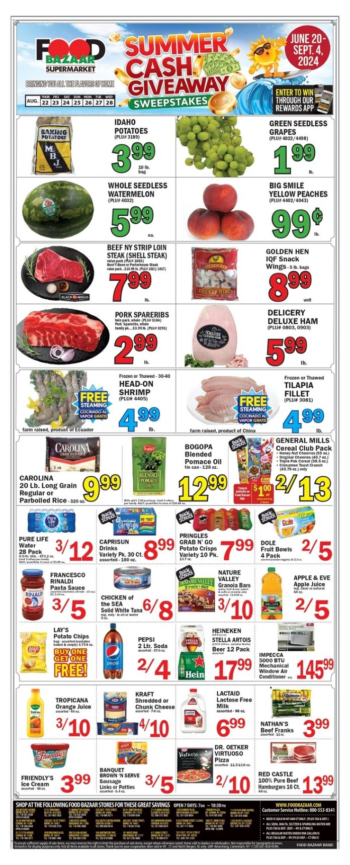 Food Bazaar Weekly Ad Aug 22 – Aug 28, 2024
