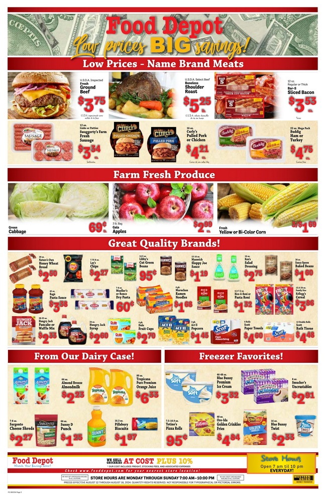 Food Depot Weekly Ad Aug 12 – Aug 18, 2024