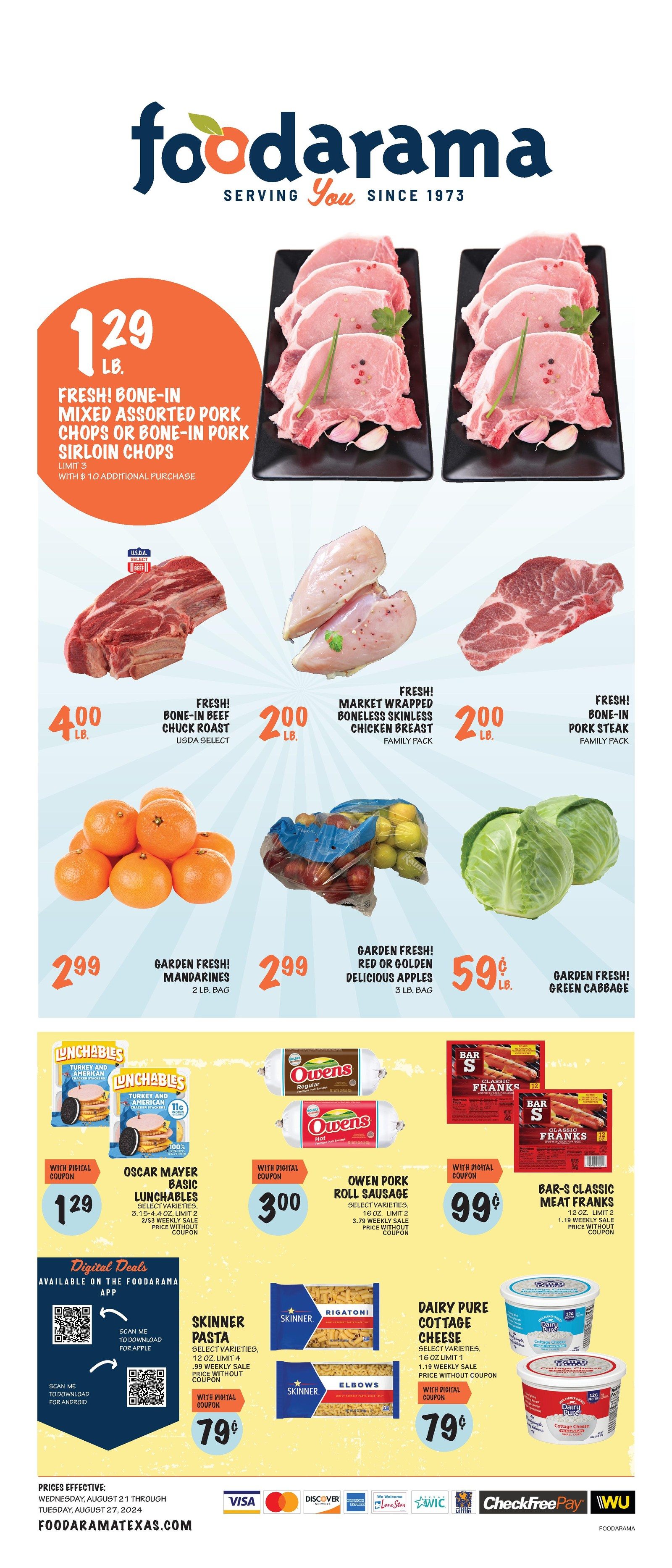 Foodarama Weekly Ad Aug 21 – Aug 27, 2024