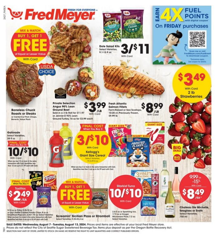 Fred Meyer Weekly Ad Aug 07 – Aug 13, 2024