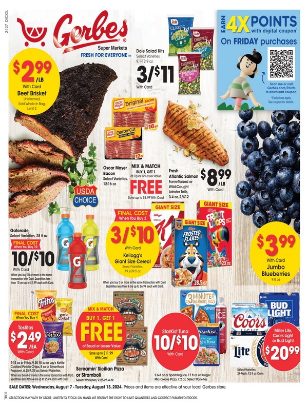 Gerbes Weekly Ad Aug 07 – Aug 13, 2024