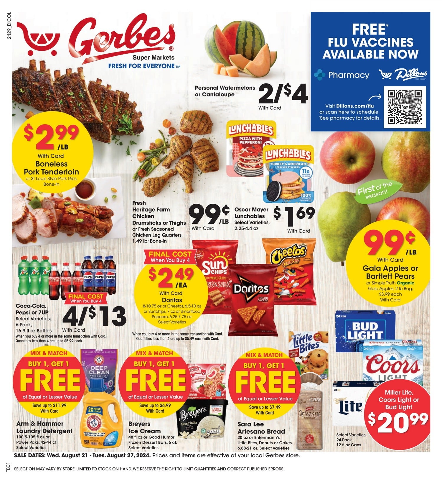 Gerbes Weekly Ad Aug 21 – Aug 27, 2024