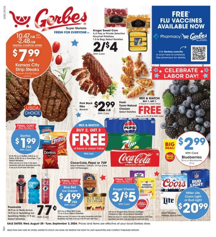 Gerbes Weekly Ad Aug 28 – Sep 03, 2024 (Back to School & Labor Day ...