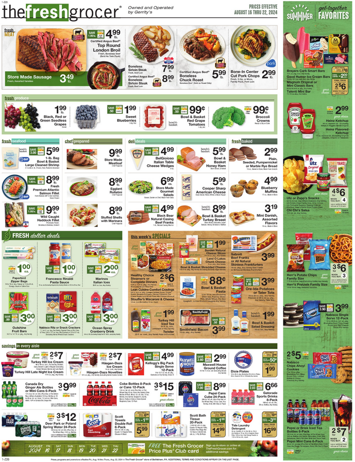 Gerrity's Supermarkets Weekly Ad Aug 16 – Aug 22, 2024