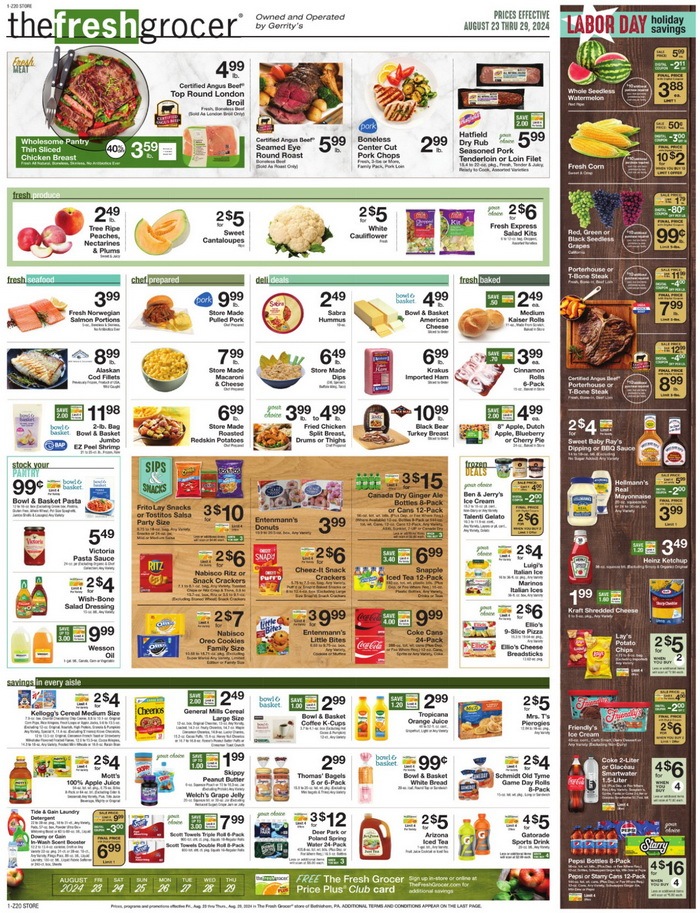 Gerrity's Supermarkets Weekly Ad Aug 23 – Aug 29, 2024 (Back to School ...