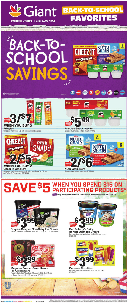 Giant Food Weekly Ad Aug 09 – Aug 15, 2024
