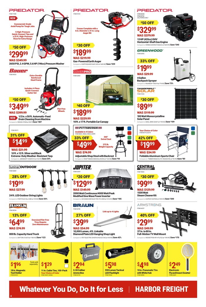 Harbor Freight Parking Lot Sale Aug 12 – Aug 18, 2024