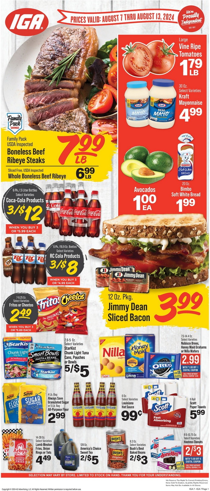 IGA Weekly Ad Aug 07 – Aug 13, 2024 (Back to School Promotion Included)